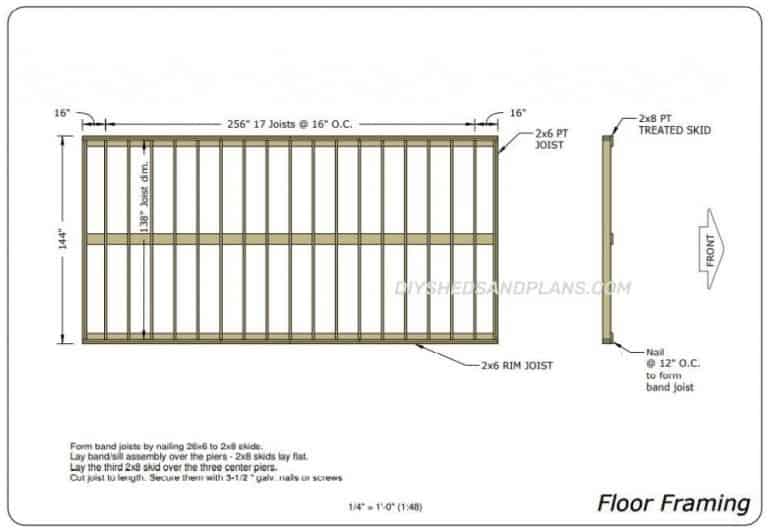 Free Shed Plans 12x24 With Material List