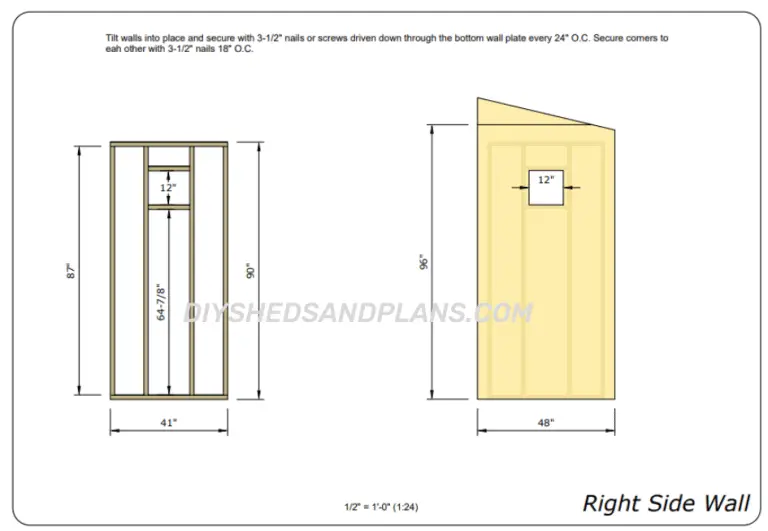 4x8 Lean To Shed Plans Free | Materials List | DIY
