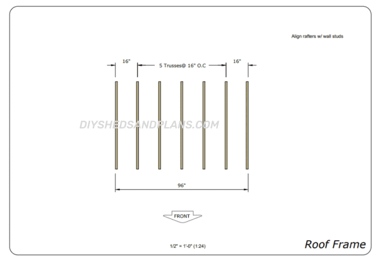 4x8 Lean To Shed Plans Free | Materials List | DIY