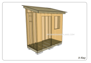 4x8 Lean To Shed Plans Free | Materials List | DIY