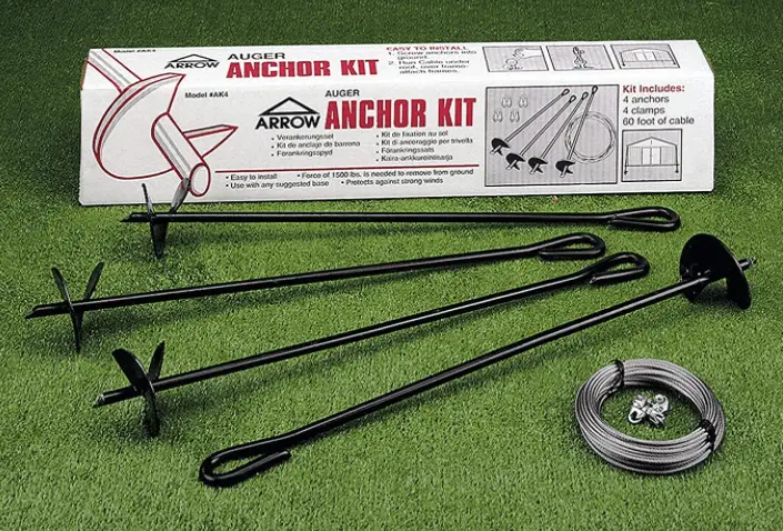 Ground Anchors For Sheds (Review) | 8 Best Storage Shed Anchor Kit