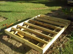 How To Build A Shed Floor On Skids | How To Attach Skids To A Shed | DIY