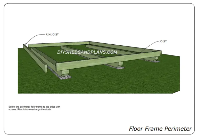 How To Build A Shed Floor On Skids | How To Attach Skids To A Shed | DIY