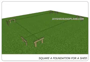 How To Square A Foundation For A Shed | DIY