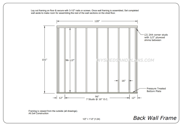 8x10 Shed Plans | Free | Saltbox Roof | Cut & Material List | DIY